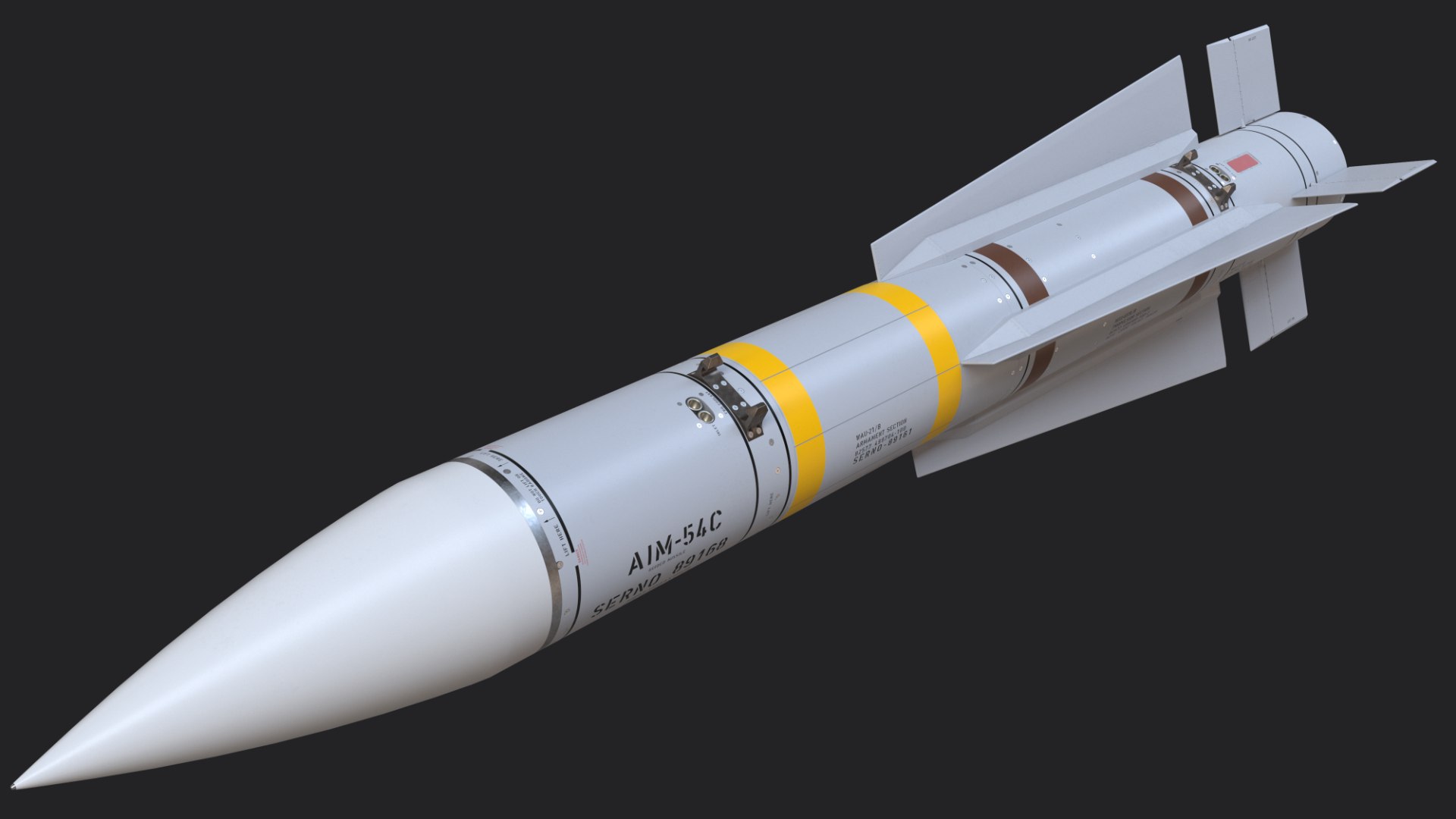 3D Aim-54c Phoenix Missile Model - TurboSquid 1417070
