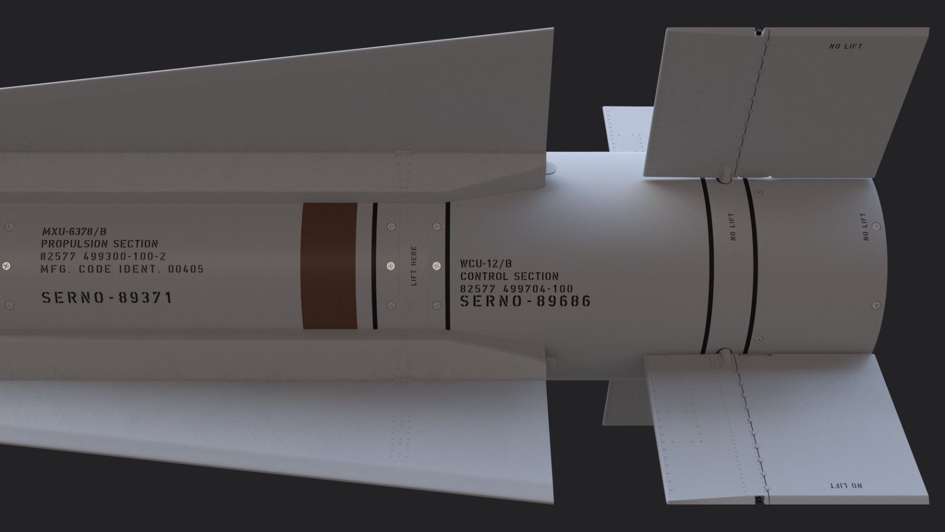 3D Aim-54c Phoenix Missile Model - TurboSquid 1417070
