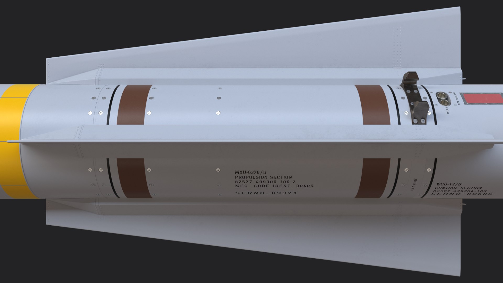 3D Aim-54c Phoenix Missile Model - TurboSquid 1417070