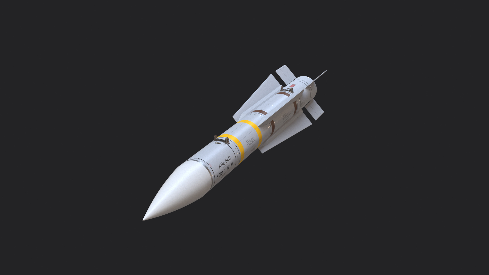 3D Aim-54c Phoenix Missile Model - TurboSquid 1417070