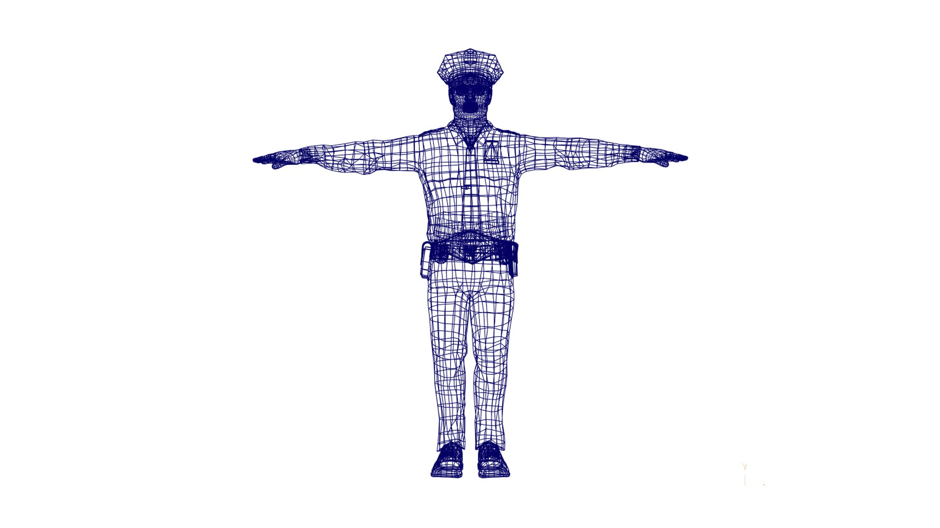 3D Man Police 3 Model - TurboSquid 1902381