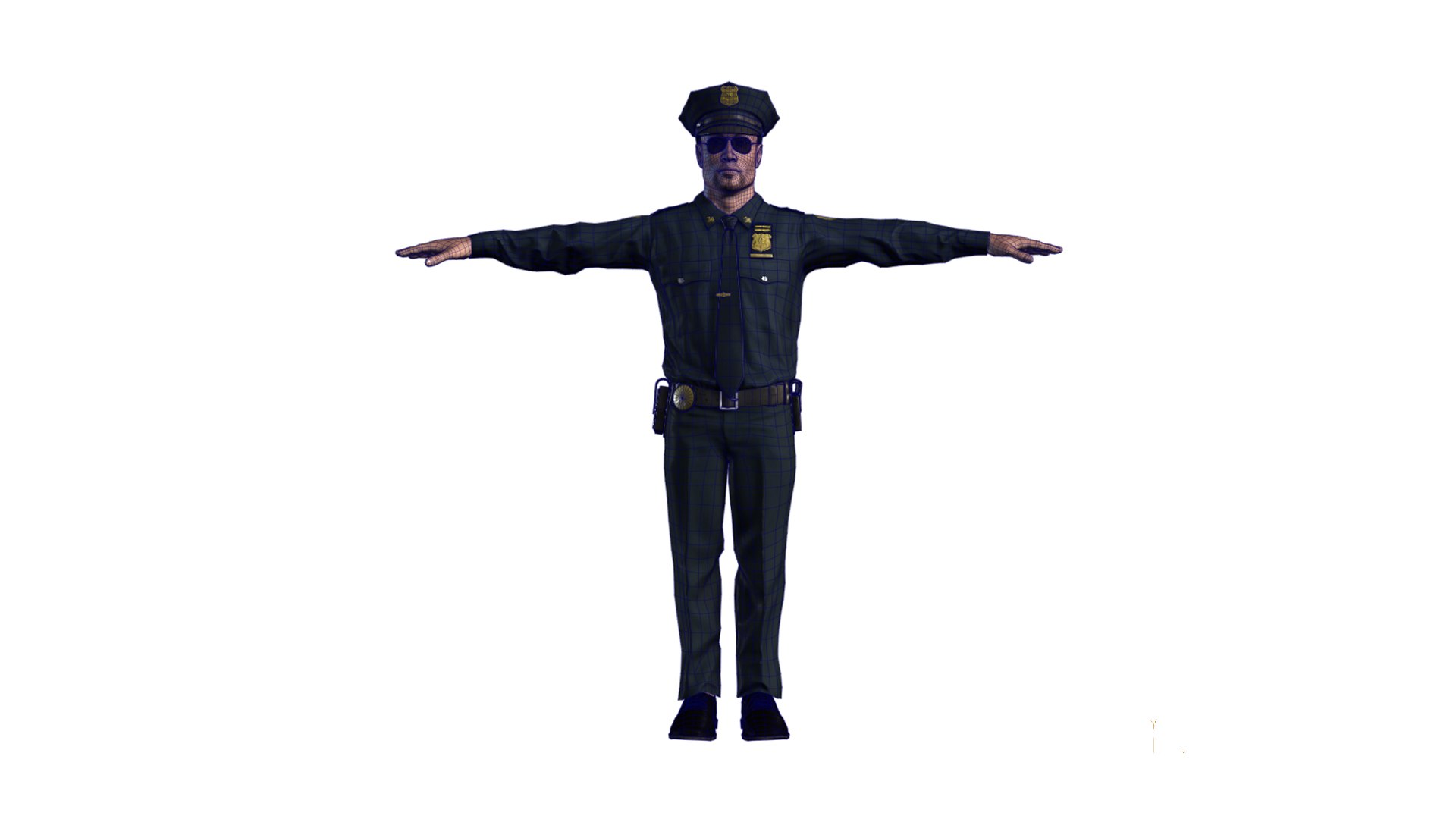 3D Man Police 3 Model - TurboSquid 1902381