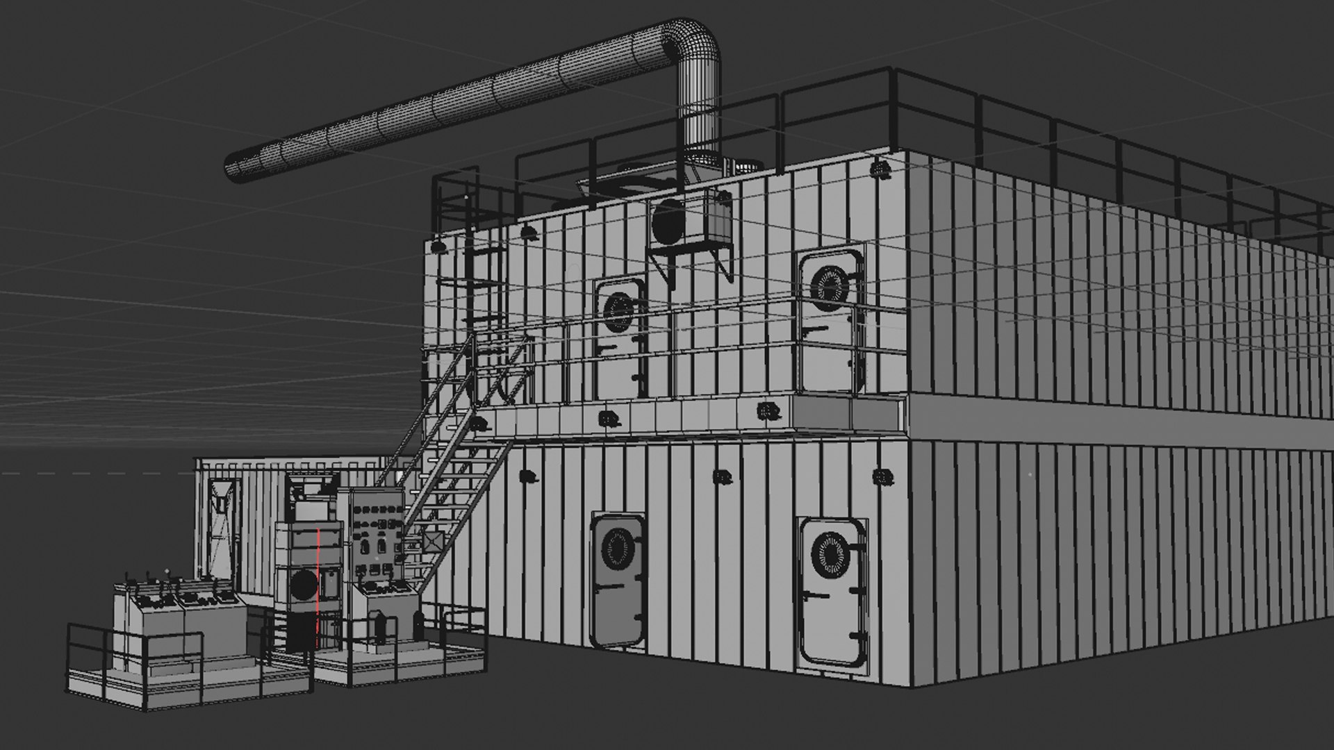 Industrial Building Model - TurboSquid 2255599