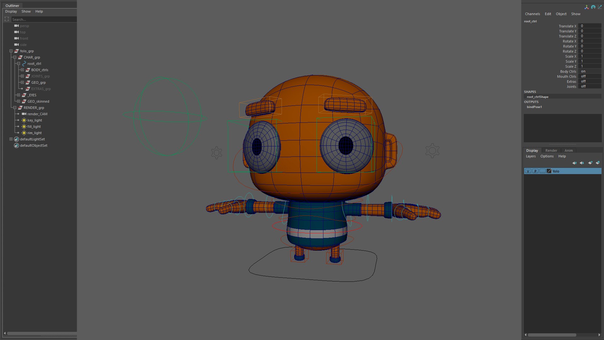 Yolo Rigged Cartoon Character 3D Model - TurboSquid 2123303