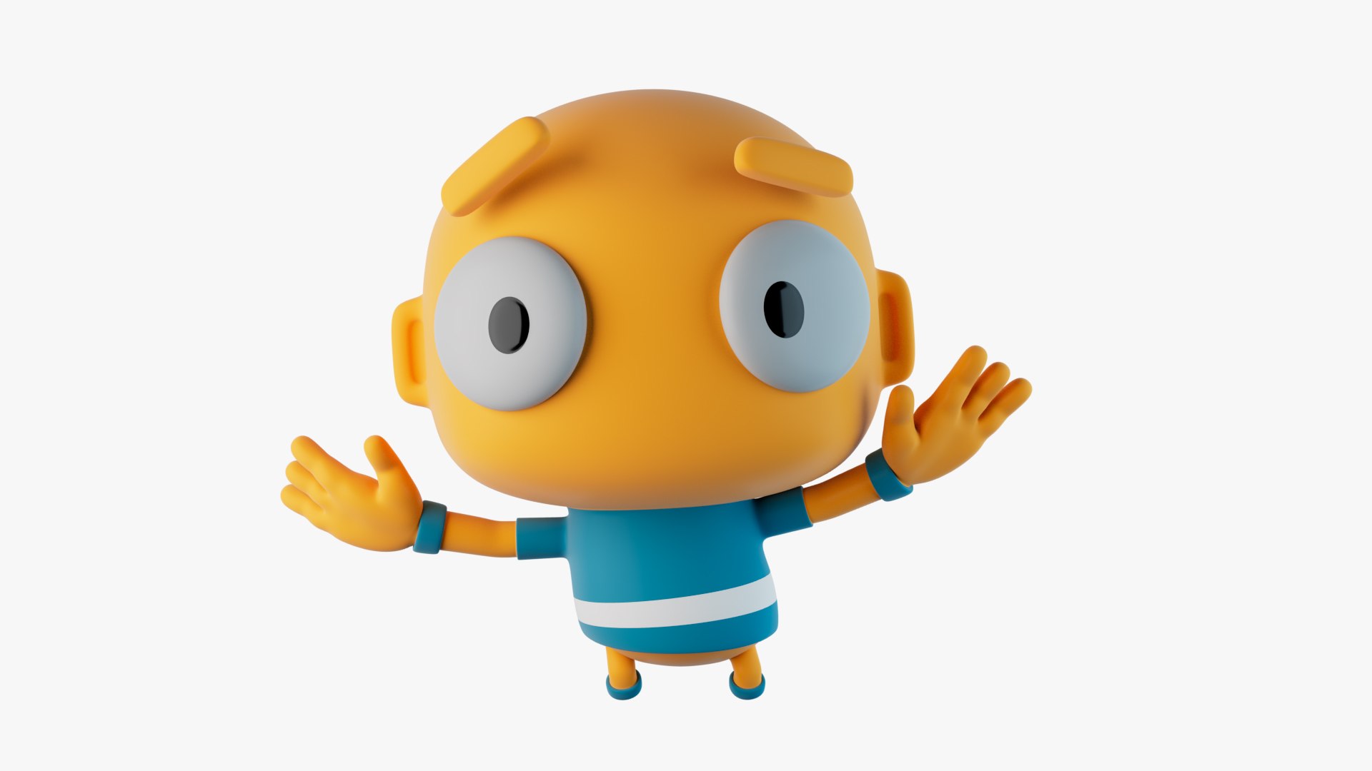 Yolo Rigged Cartoon Character 3D Model - TurboSquid 2123303