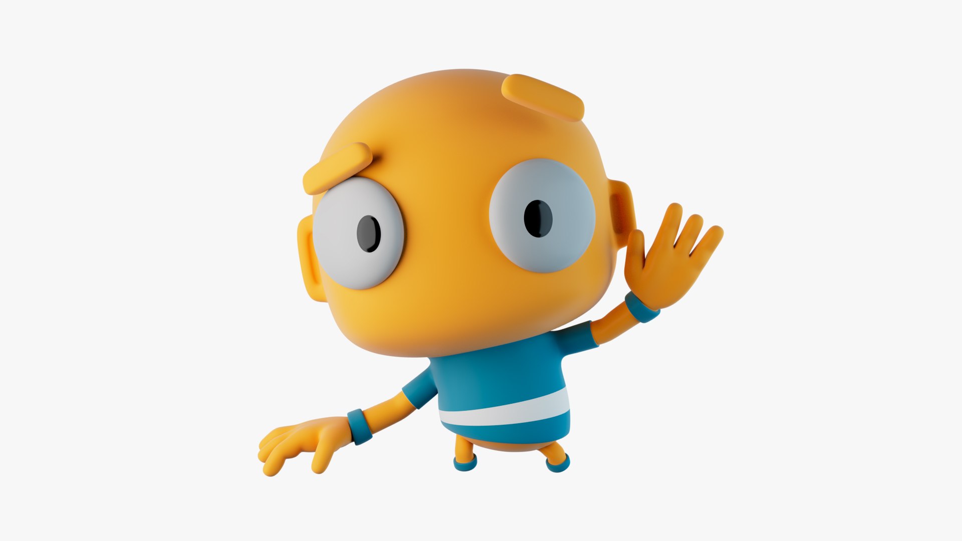 Yolo Rigged Cartoon Character 3D Model - TurboSquid 2123303
