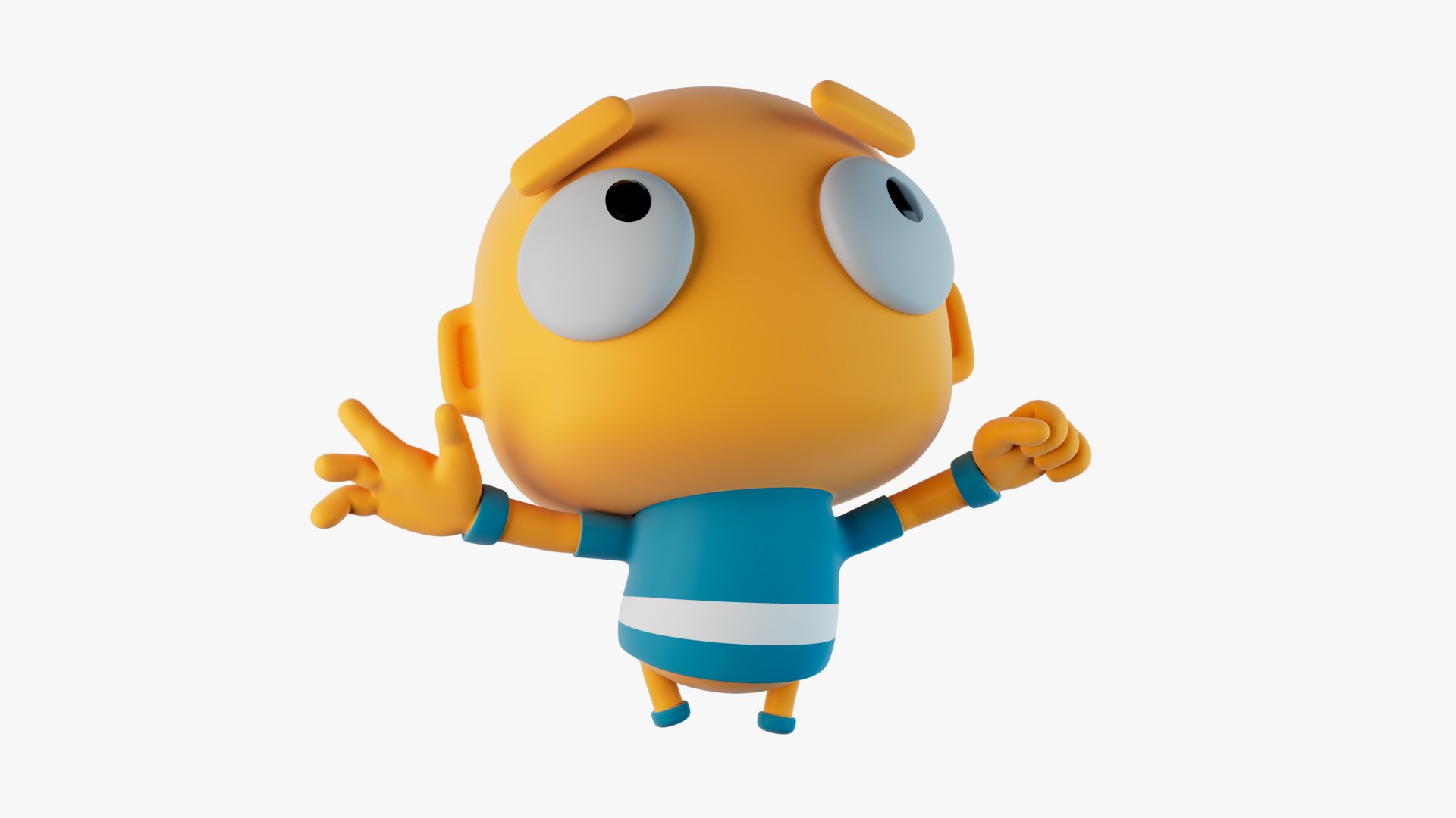 Yolo Rigged Cartoon Character 3D Model - TurboSquid 2123303