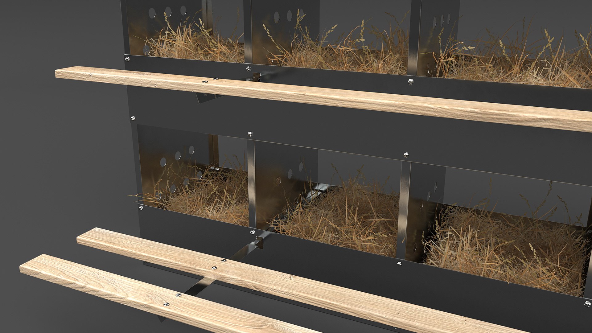 Chicken Nesting Boxes Collection 3D - TurboSquid 2093628