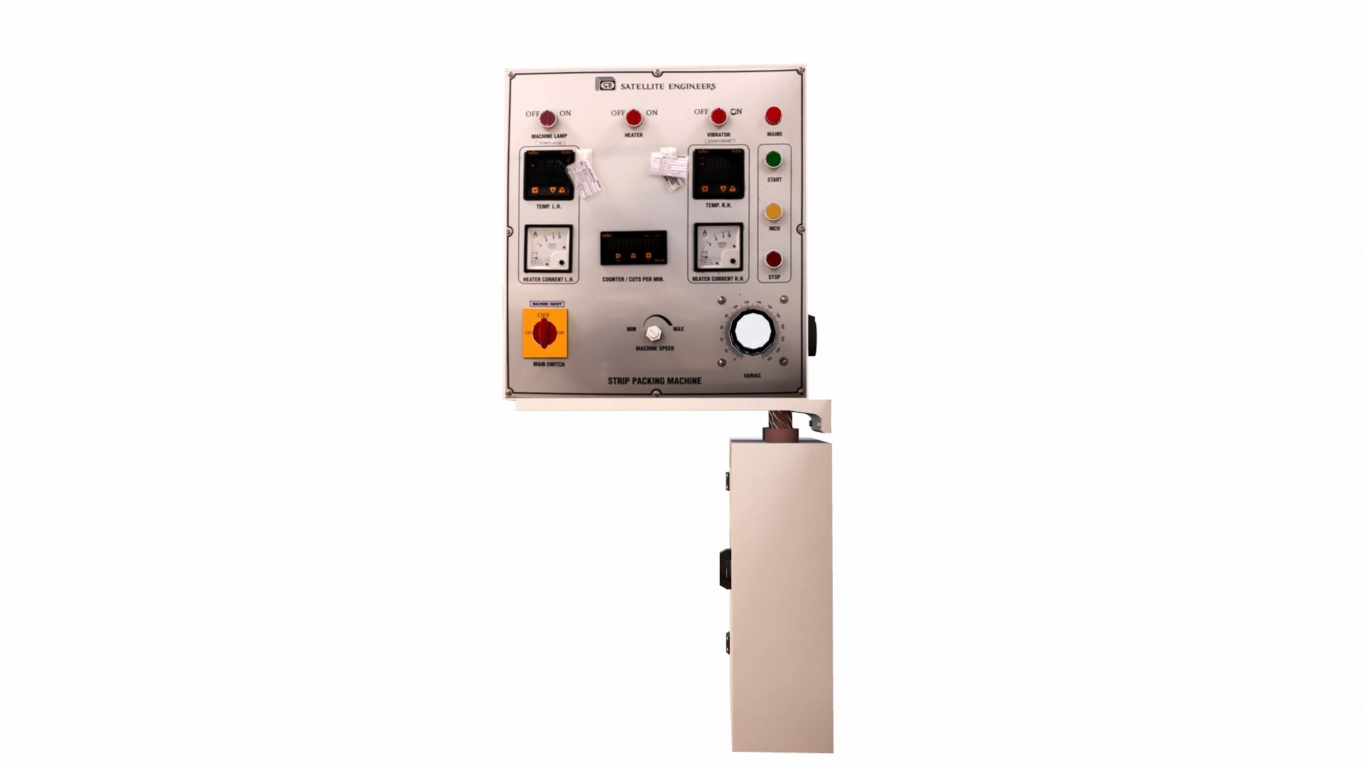 Power Panel 3D Model - TurboSquid 2338230