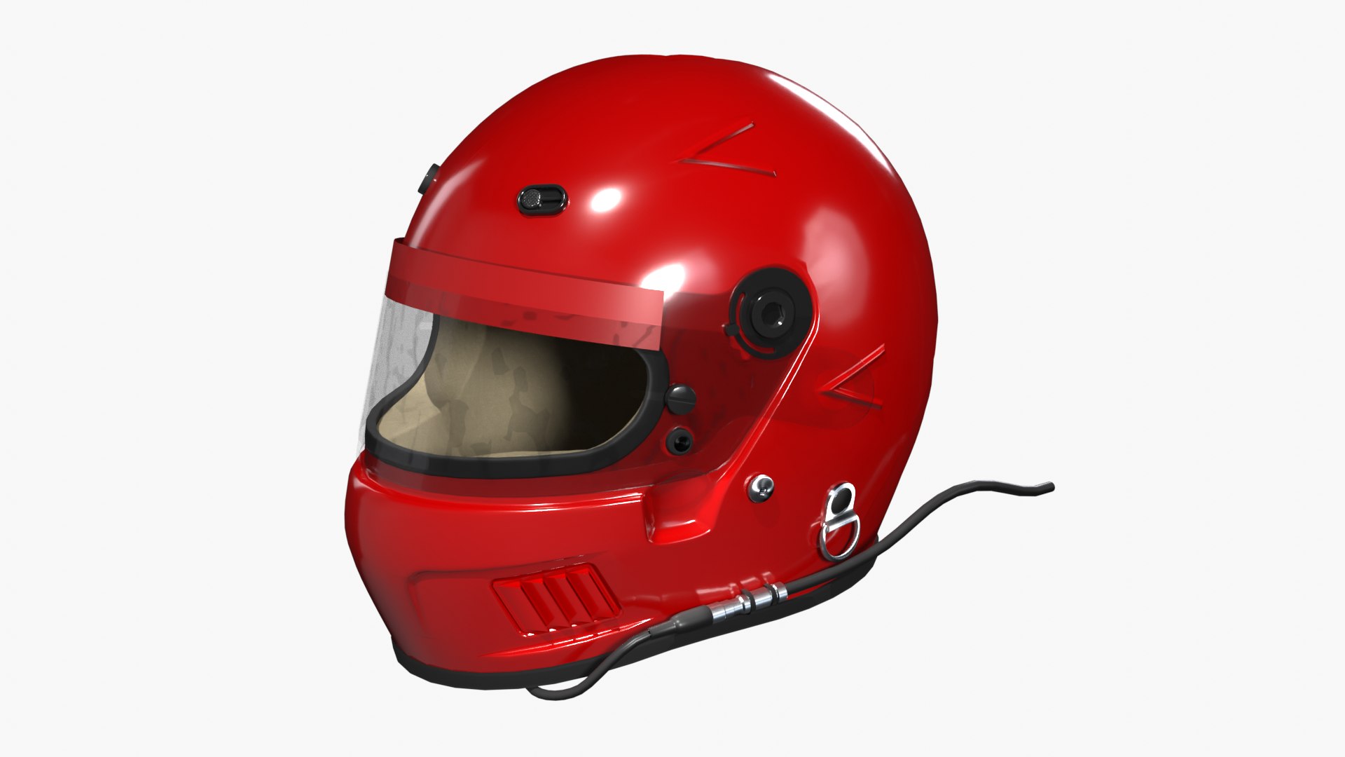 Bell AFX-1 Racing Helmet 3D Model - TurboSquid 2184950