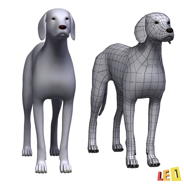 dog anatomy dalmatian 3ds