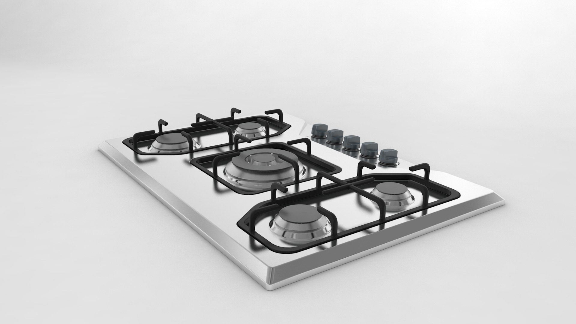 Gas Hob Cooktop 3D Model - TurboSquid 1979134