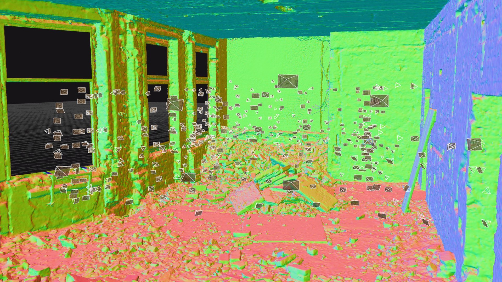 Room Under Renovation With Brick Rubble 3D Model - TurboSquid 2240711
