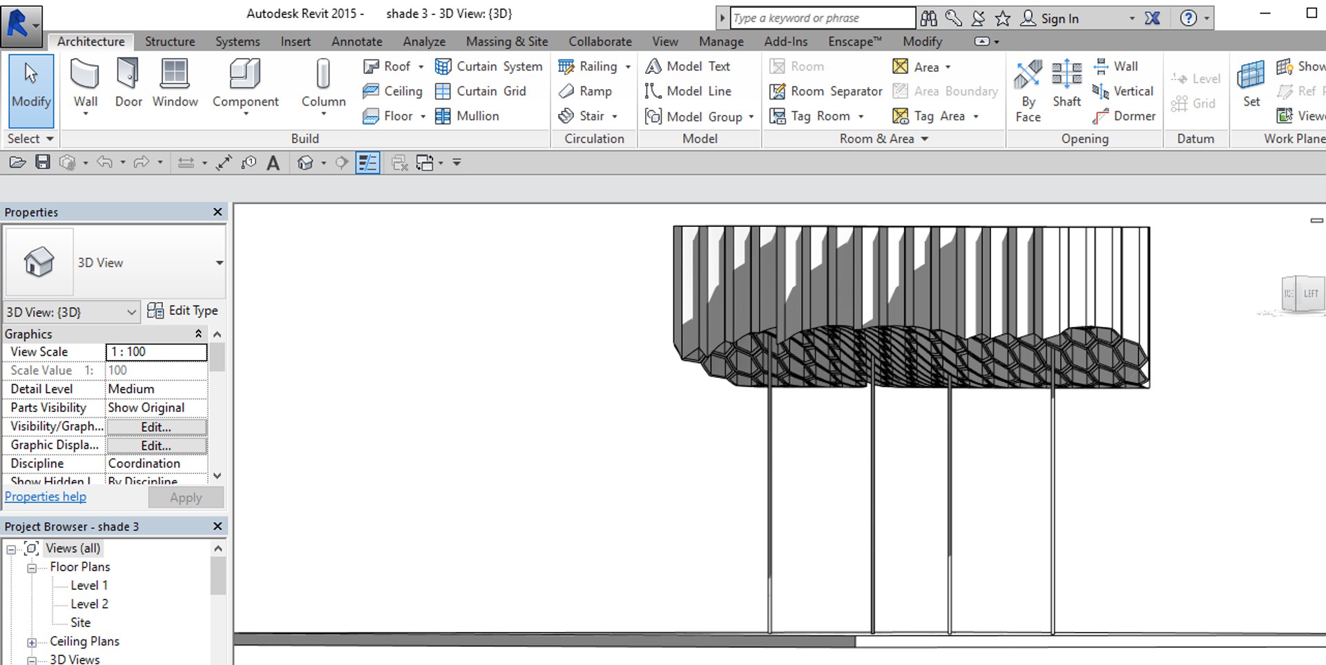 3D Revit Hexagonal Shades - TurboSquid 1444344