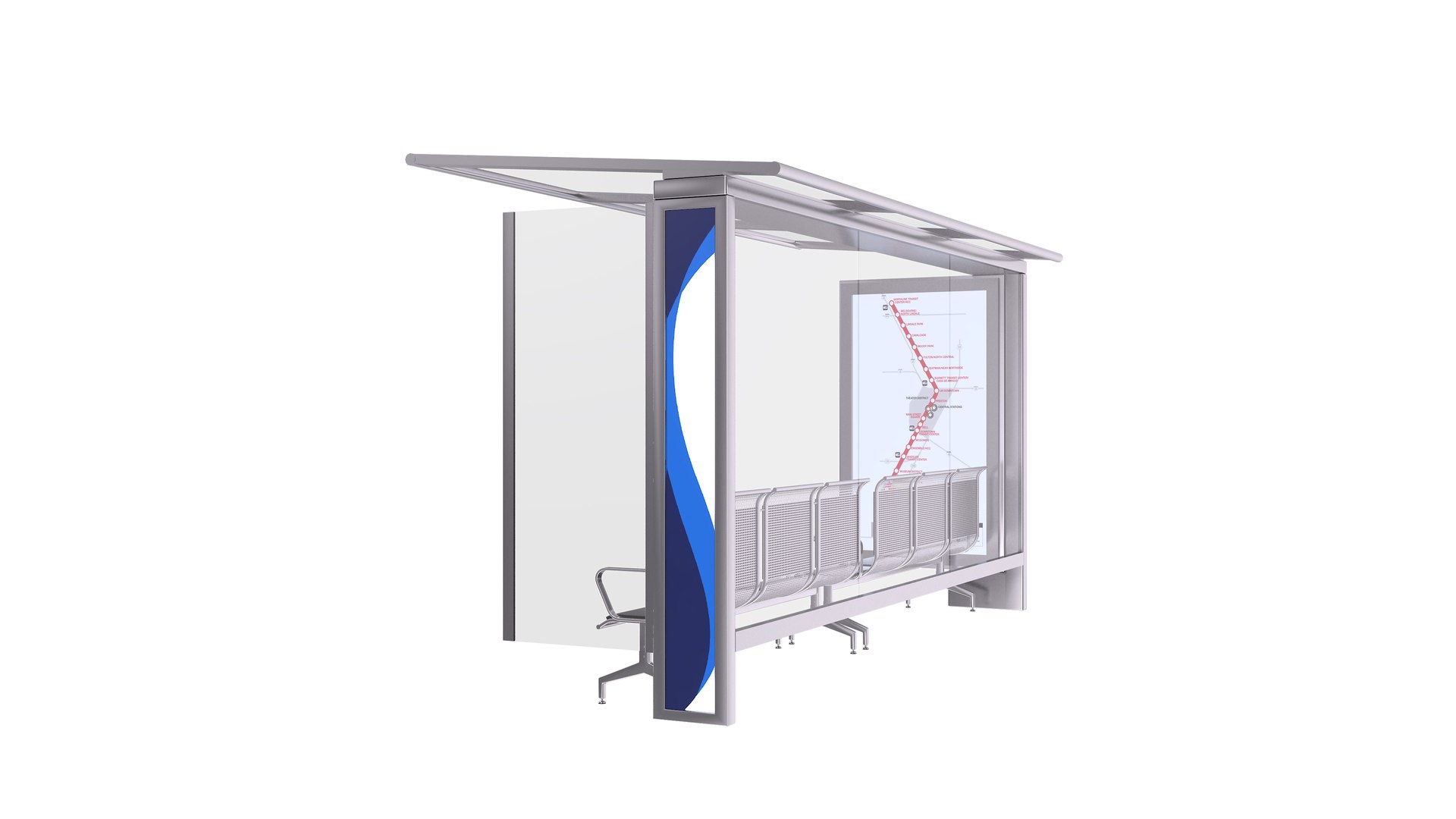 Bus Stop 2 3D - TurboSquid 1895666