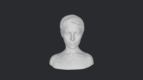 Beautiful woman- Realistic bust head ready 3D model - TurboSquid 1818007