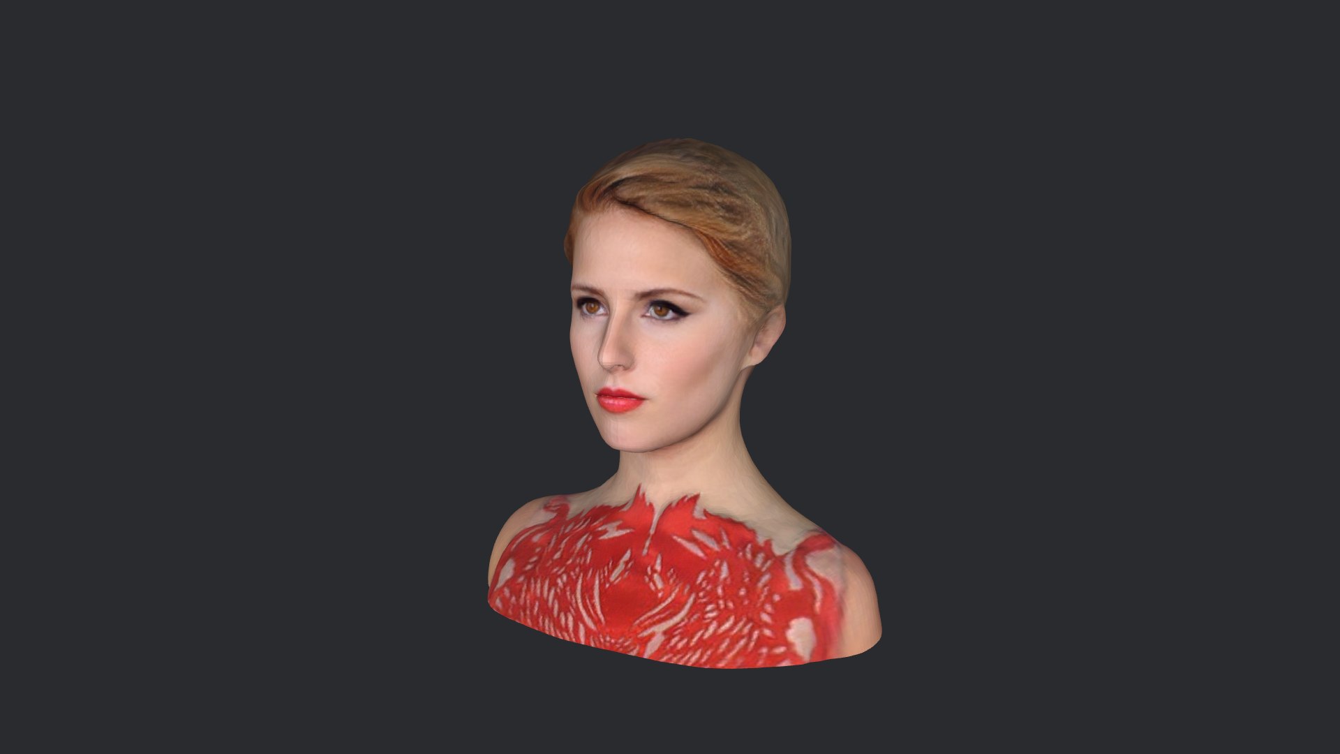 Beautiful Woman- Realistic Bust Head Ready 3D Model - TurboSquid 1818007
