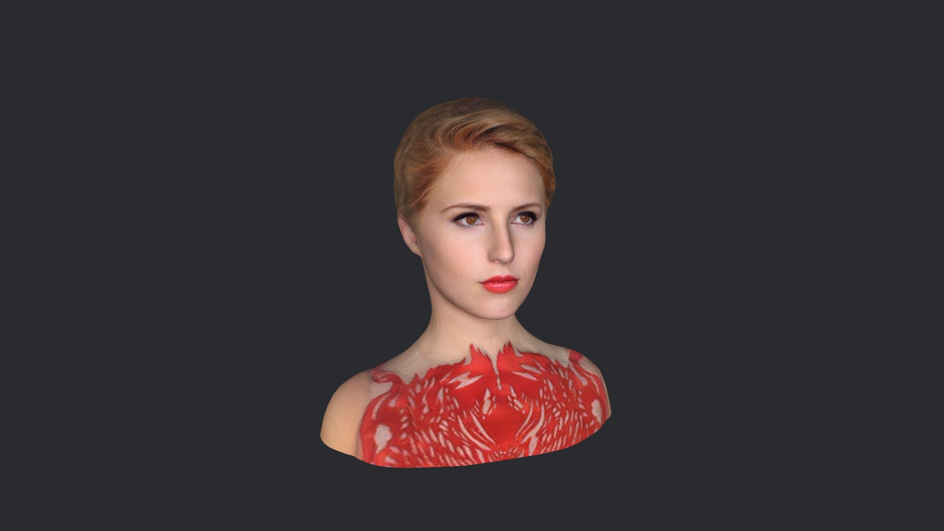 Beautiful Woman- Realistic Bust Head Ready 3D Model - TurboSquid 1818007