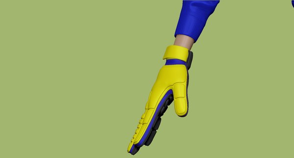 sculpt cartoon girl soccer goal 3d model