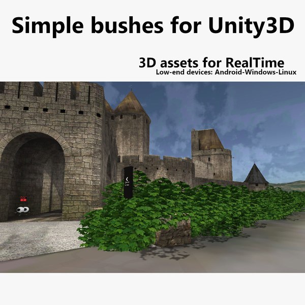 Blender - LowPoly bush template for unity 3D 모델 - TurboSquid 1981074