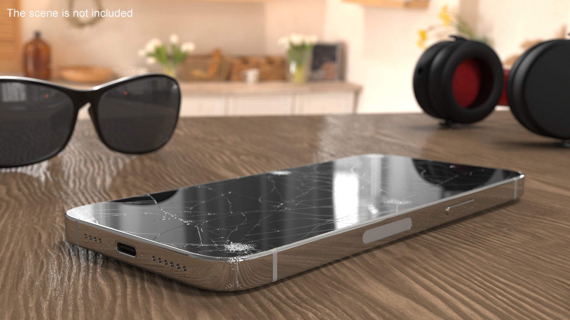 3D Apple Titanium IPhone 15 Pro Max White Cracked - TurboSquid 2250589