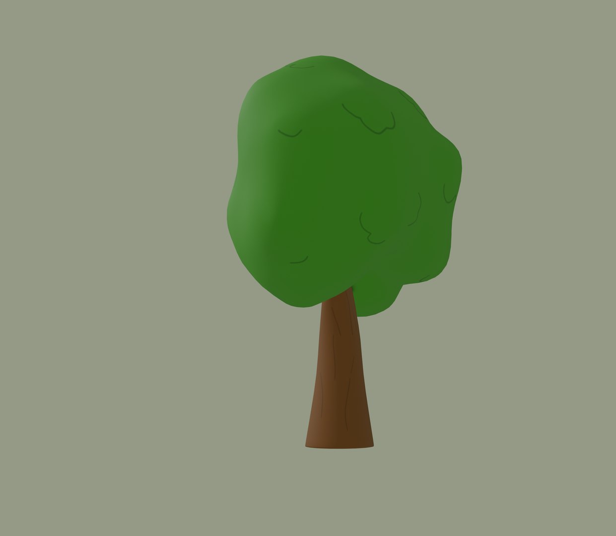 3D toon tree - TurboSquid 1663256