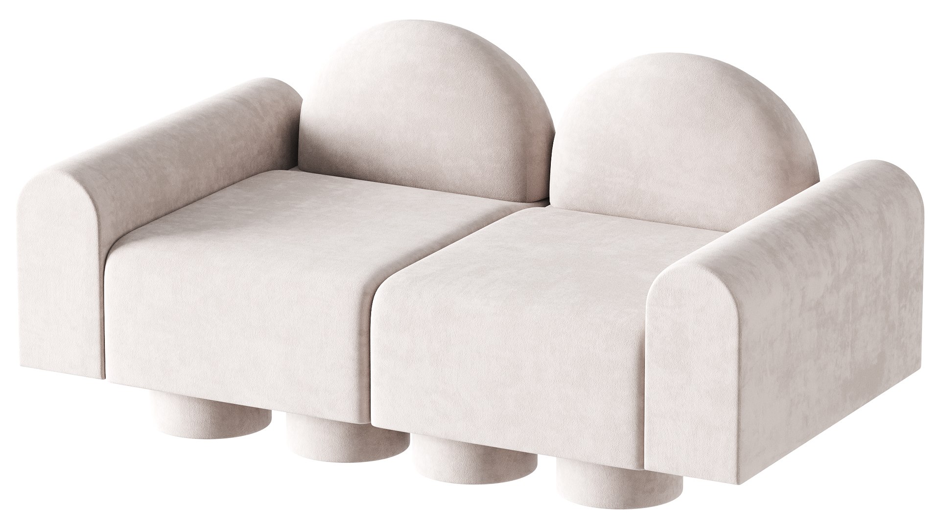 3D MILLESIME 2P SOFA - TurboSquid 2248239