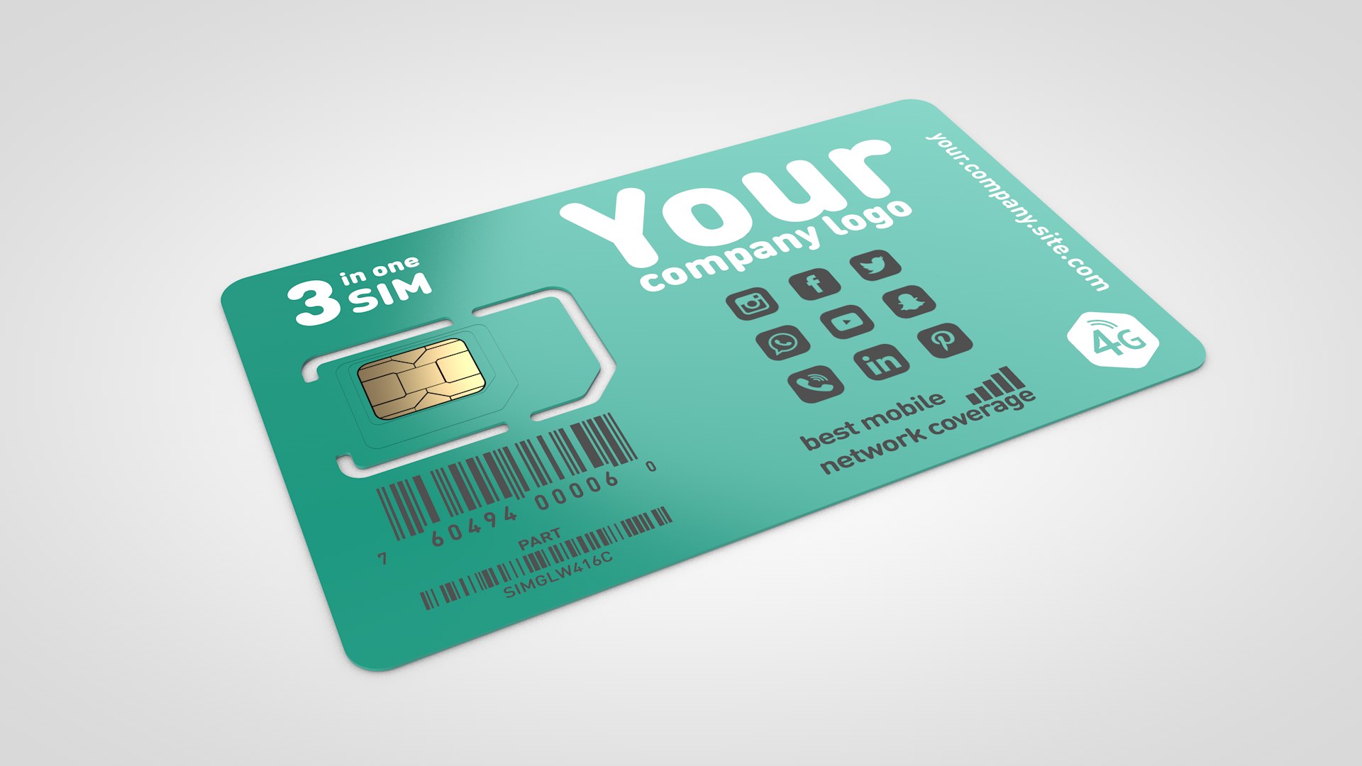 3D Prepaid Sim Card - TurboSquid 1207904
