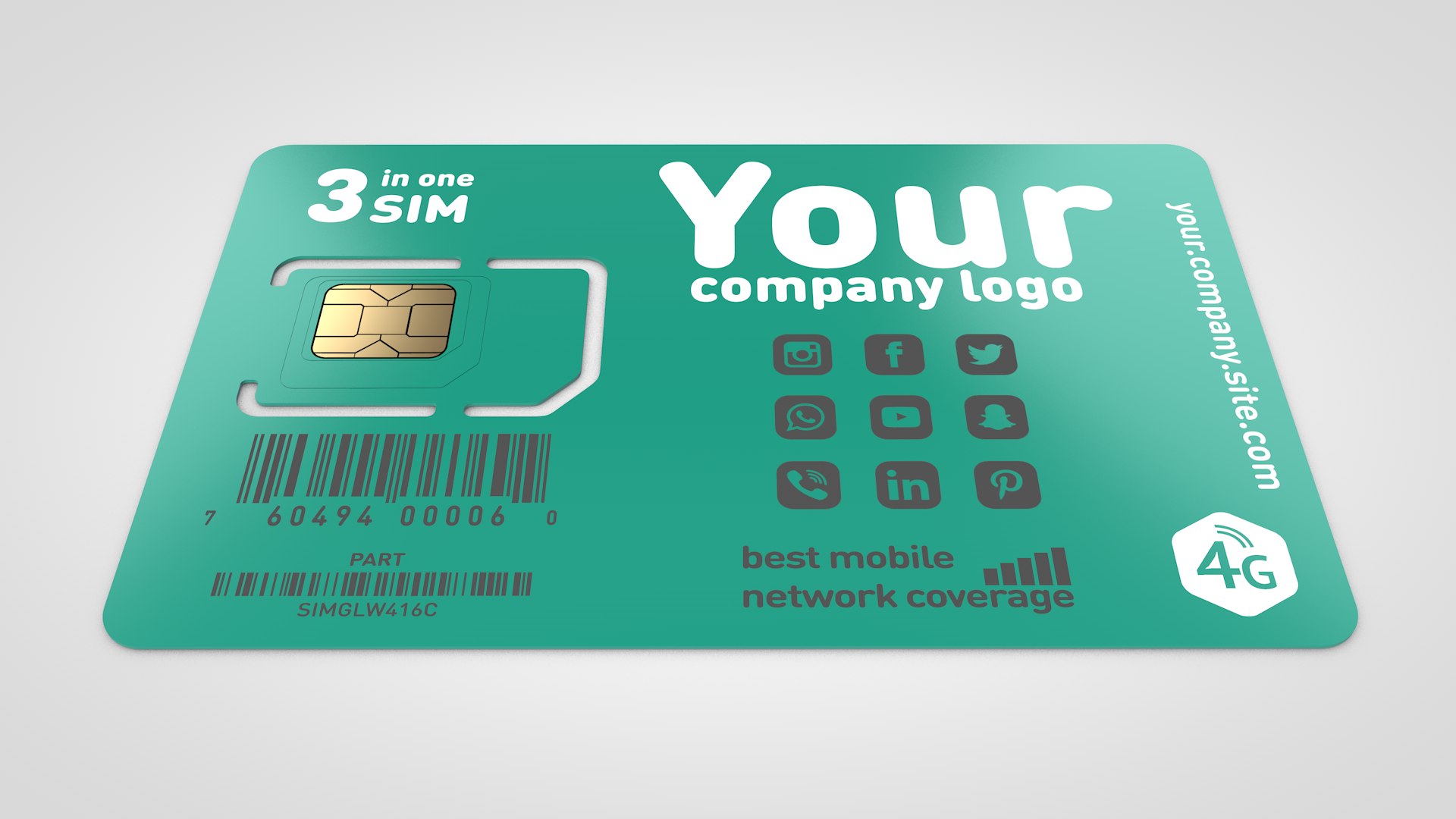 3D Prepaid Sim Card - TurboSquid 1207904