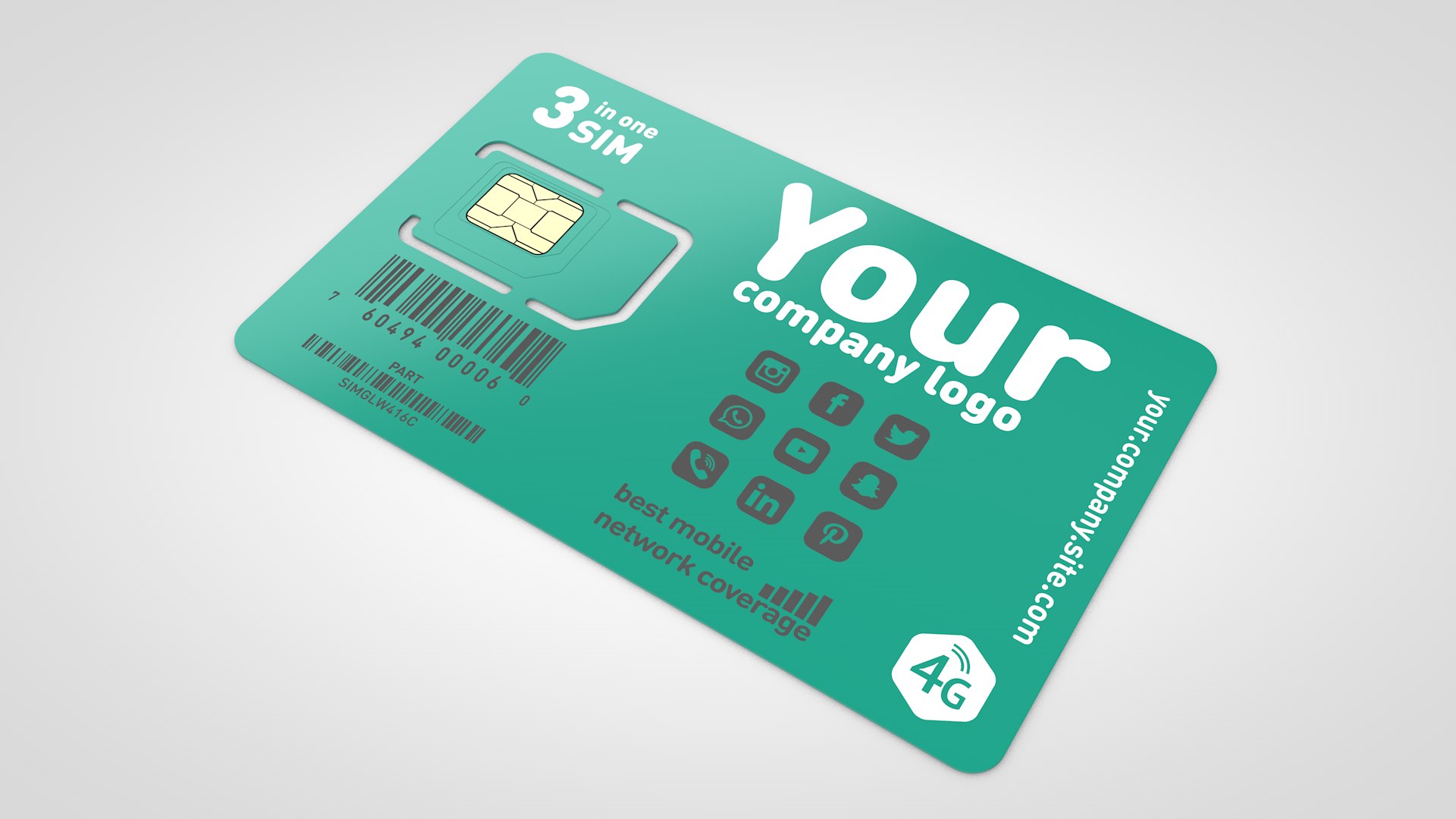 3D Prepaid Sim Card - TurboSquid 1207904