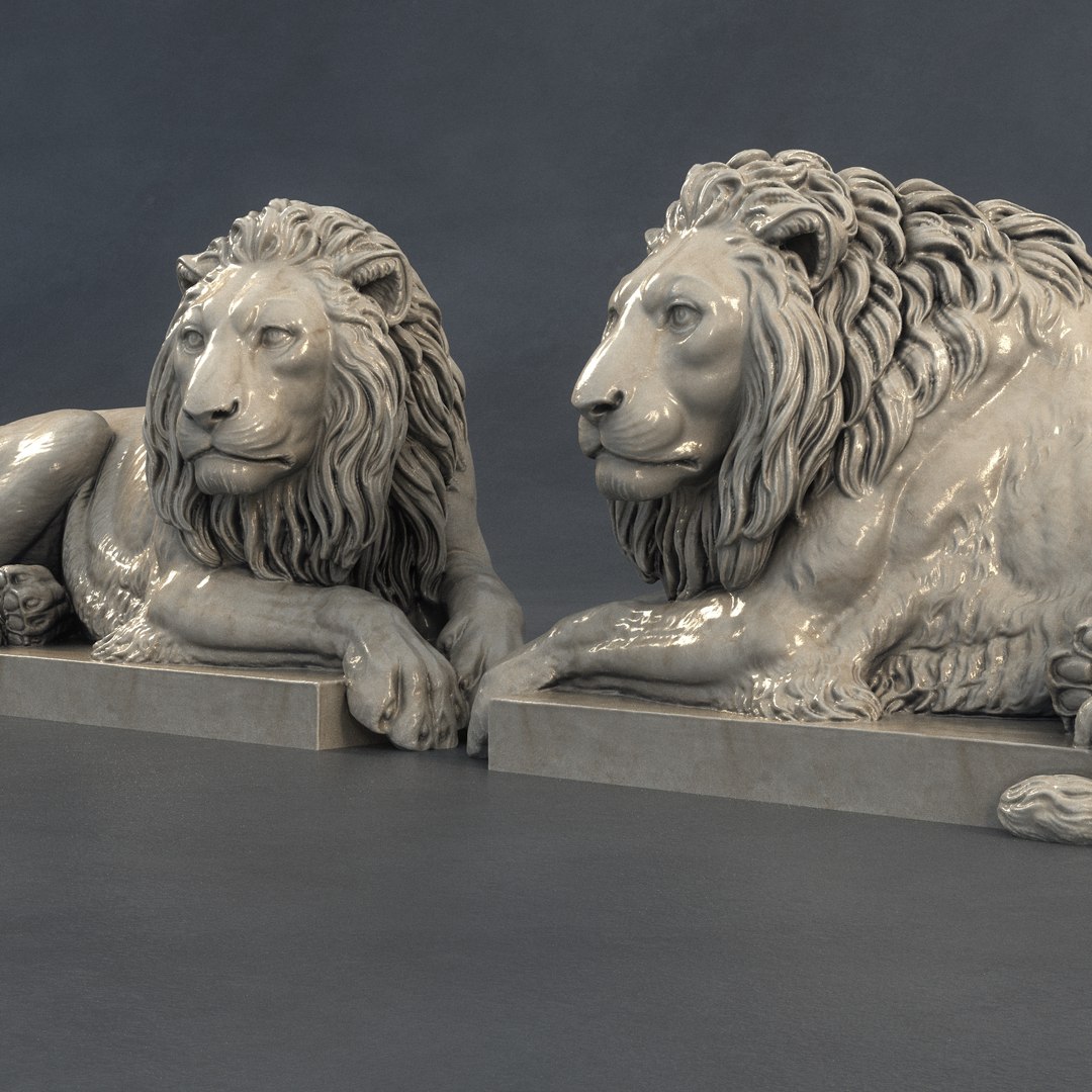 3D Lion Sculpture A Masterpiece Model - TurboSquid 2243731
