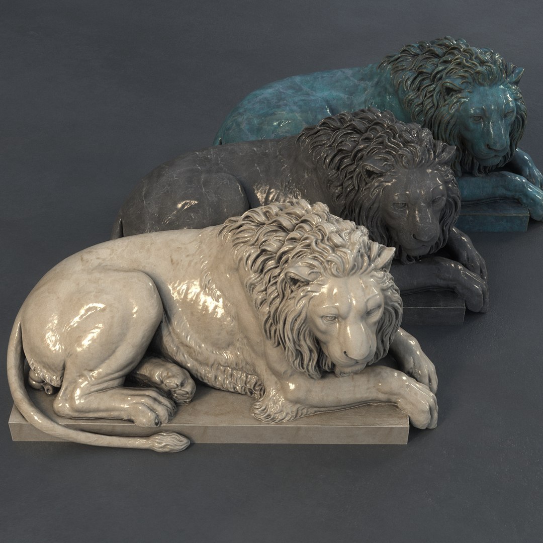 3D Lion Sculpture A Masterpiece Model - TurboSquid 2243731