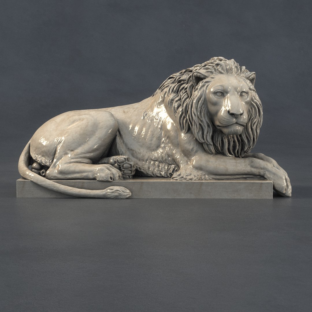3D Lion Sculpture A Masterpiece Model - TurboSquid 2243731