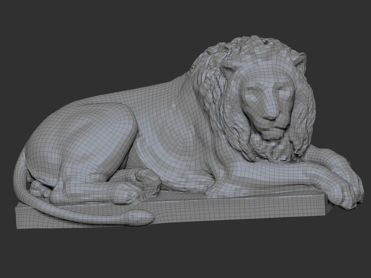 3D Lion Sculpture A Masterpiece Model - TurboSquid 2243731