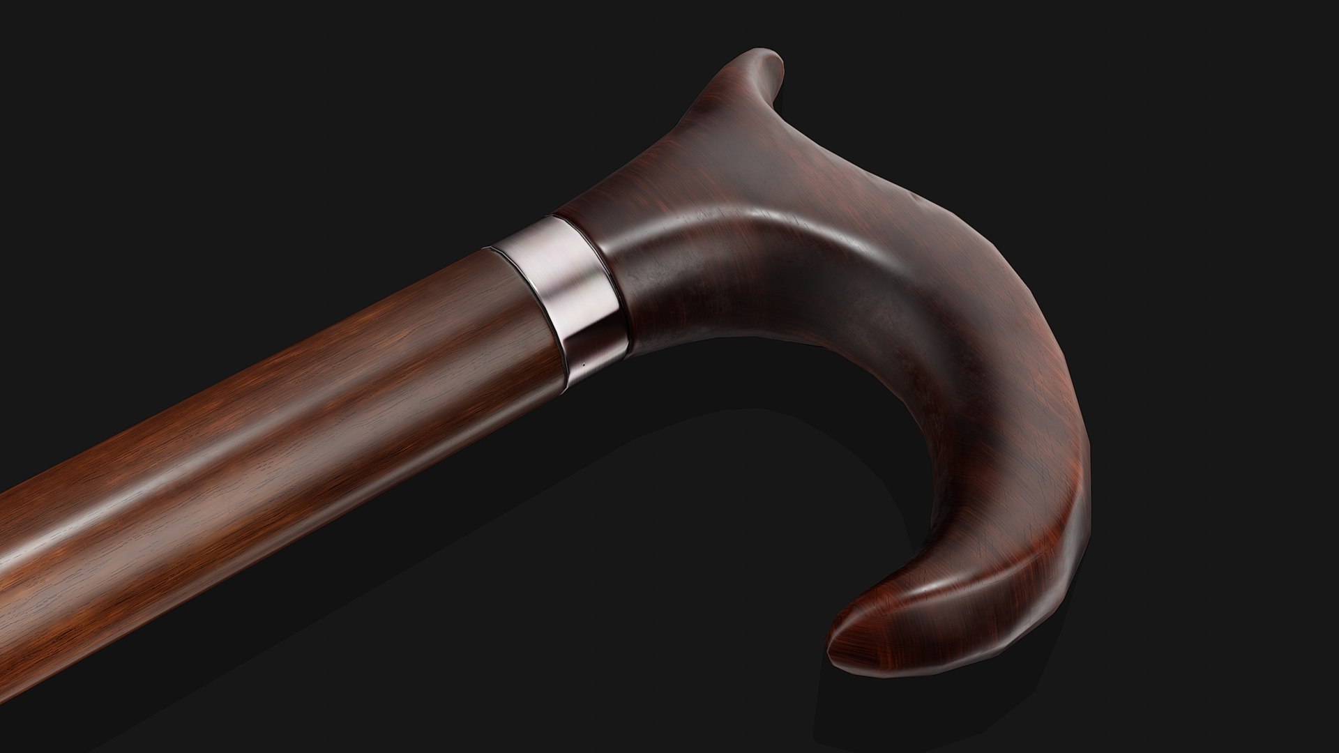 3D Wooden Walking Stick - TurboSquid 2078642