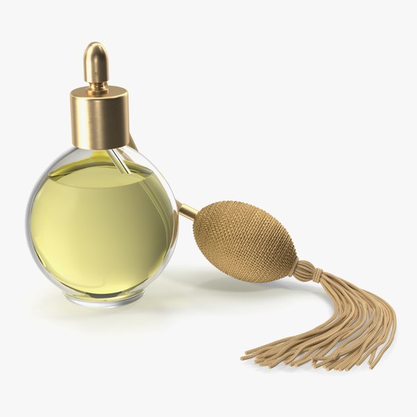modelo 3d Bomba de botella de perfume dorada con manguera - TurboSquid ...