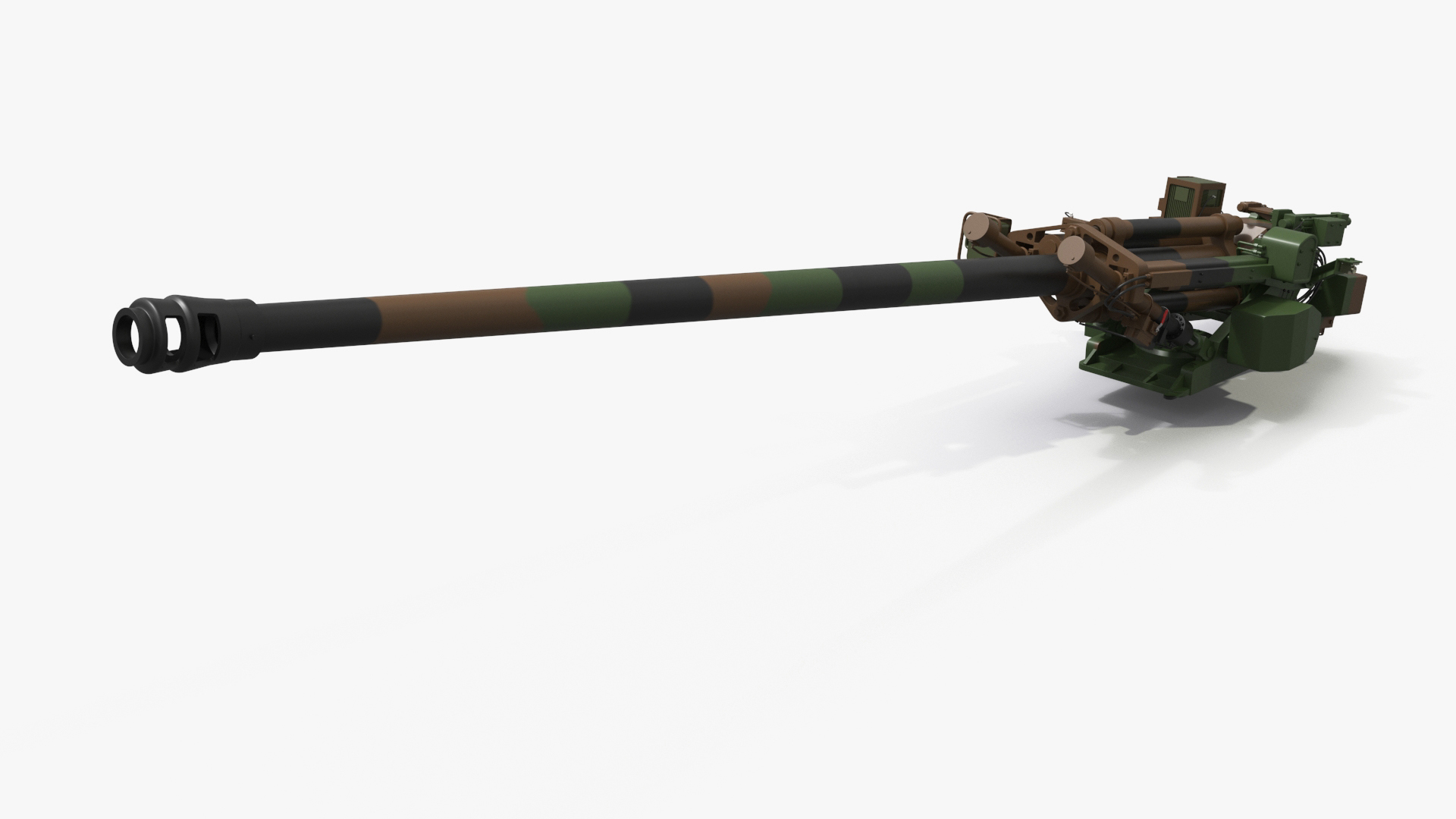 3D Model Self-Propelled Howitzer Weapon System Camouflage - TurboSquid ...