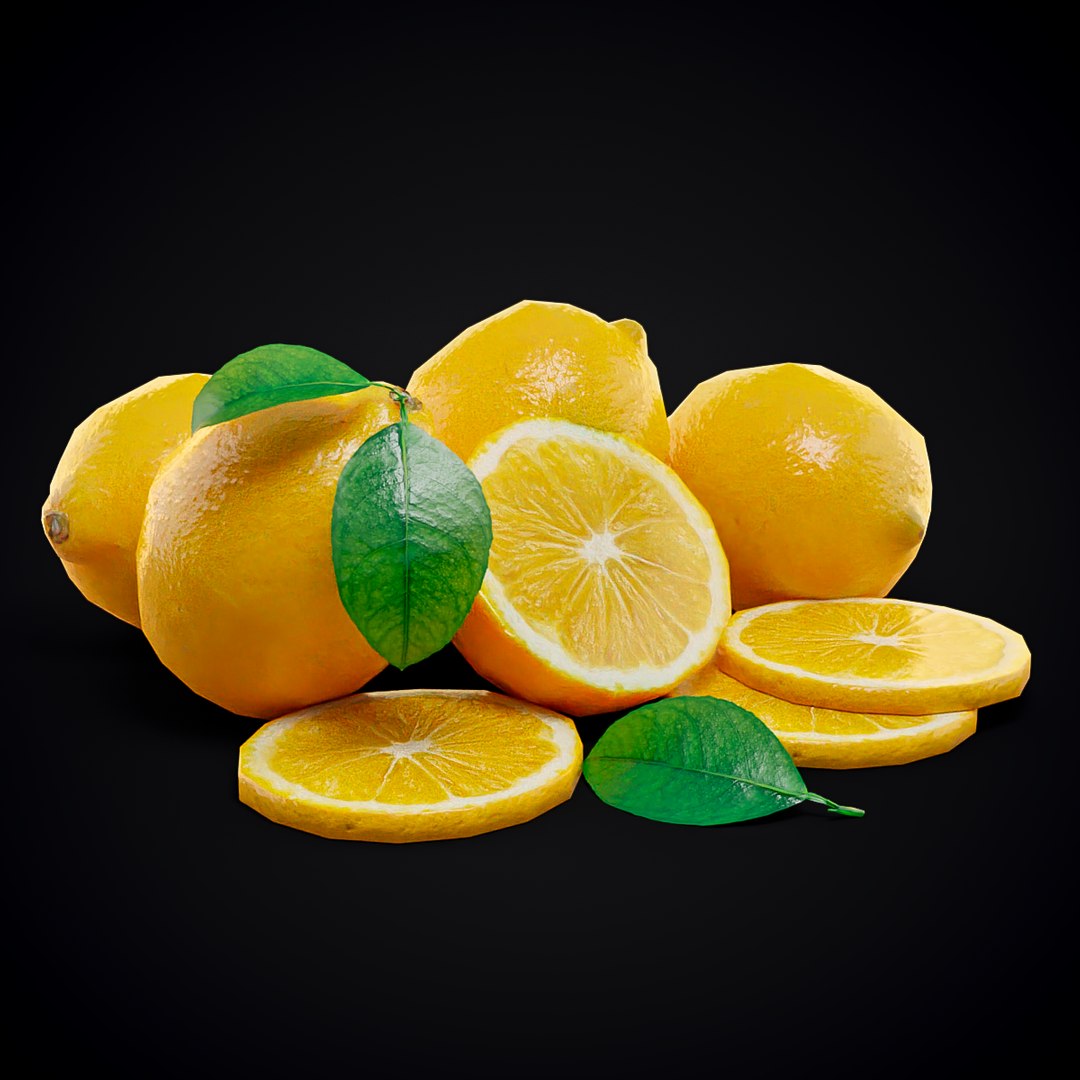 Lemon Fruit Set 3D Model - TurboSquid 1509864