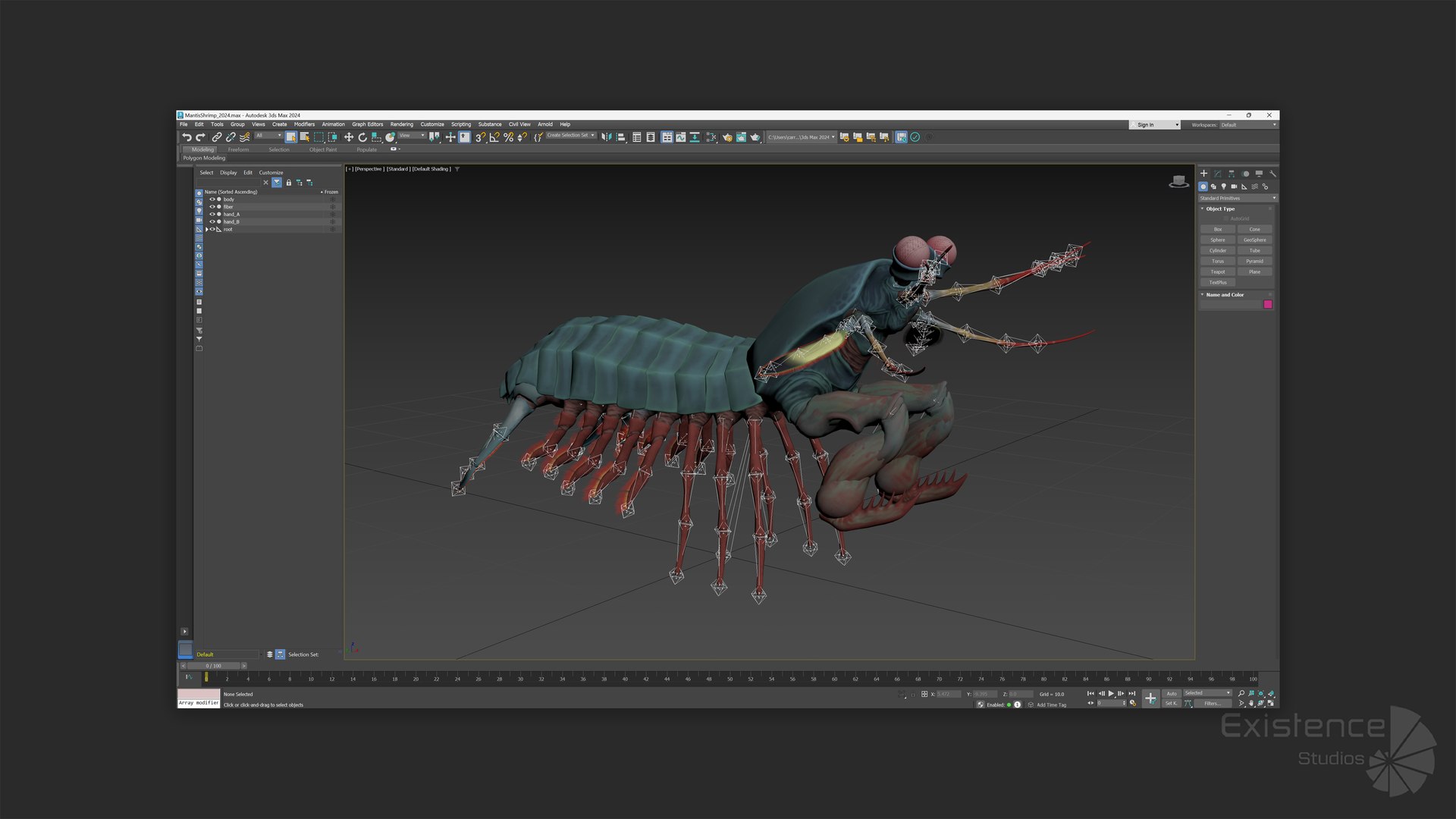 3D Mantis Shrimp - Rex Rainbow Peacock - Underwater Monster ...