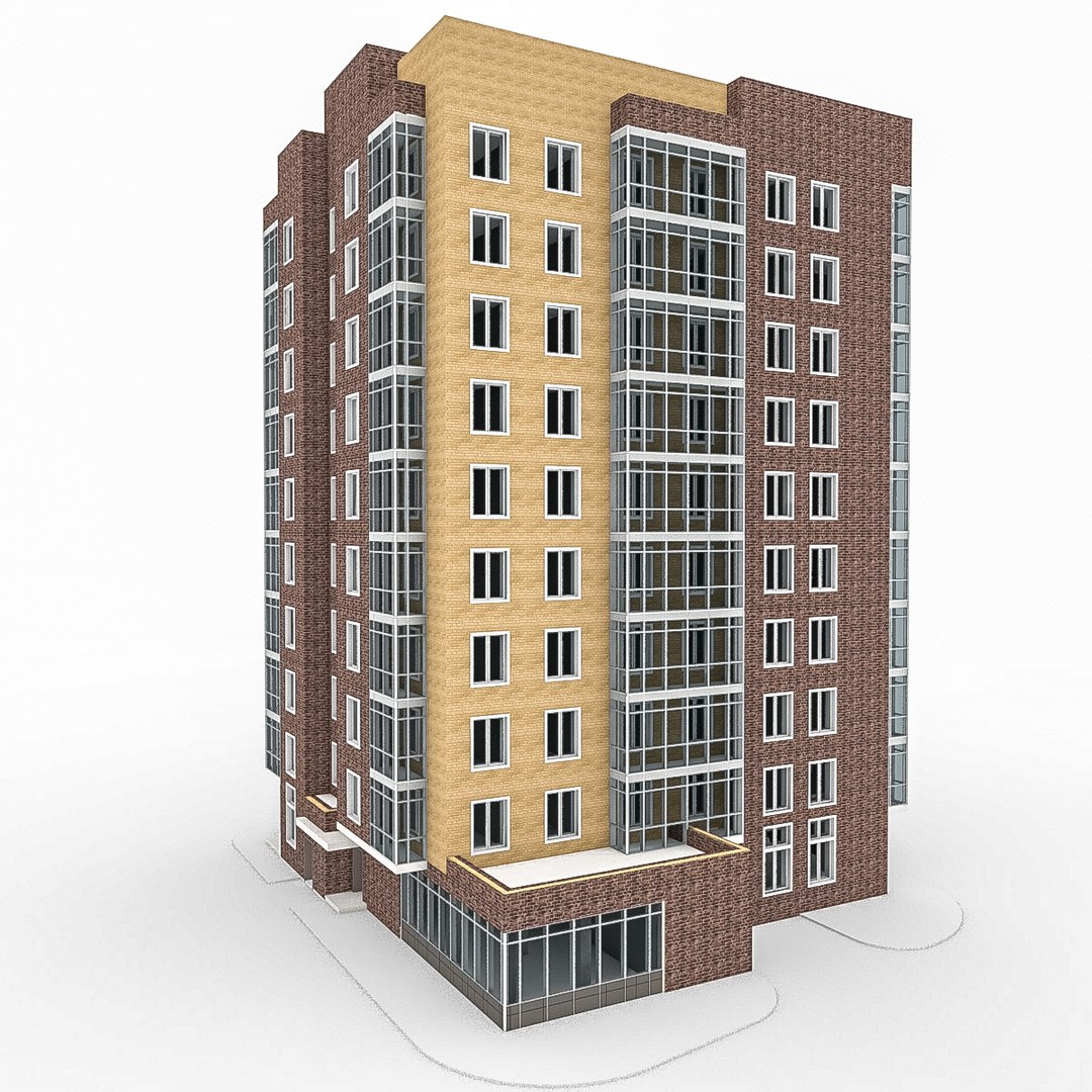 C4d 10 Storey House
