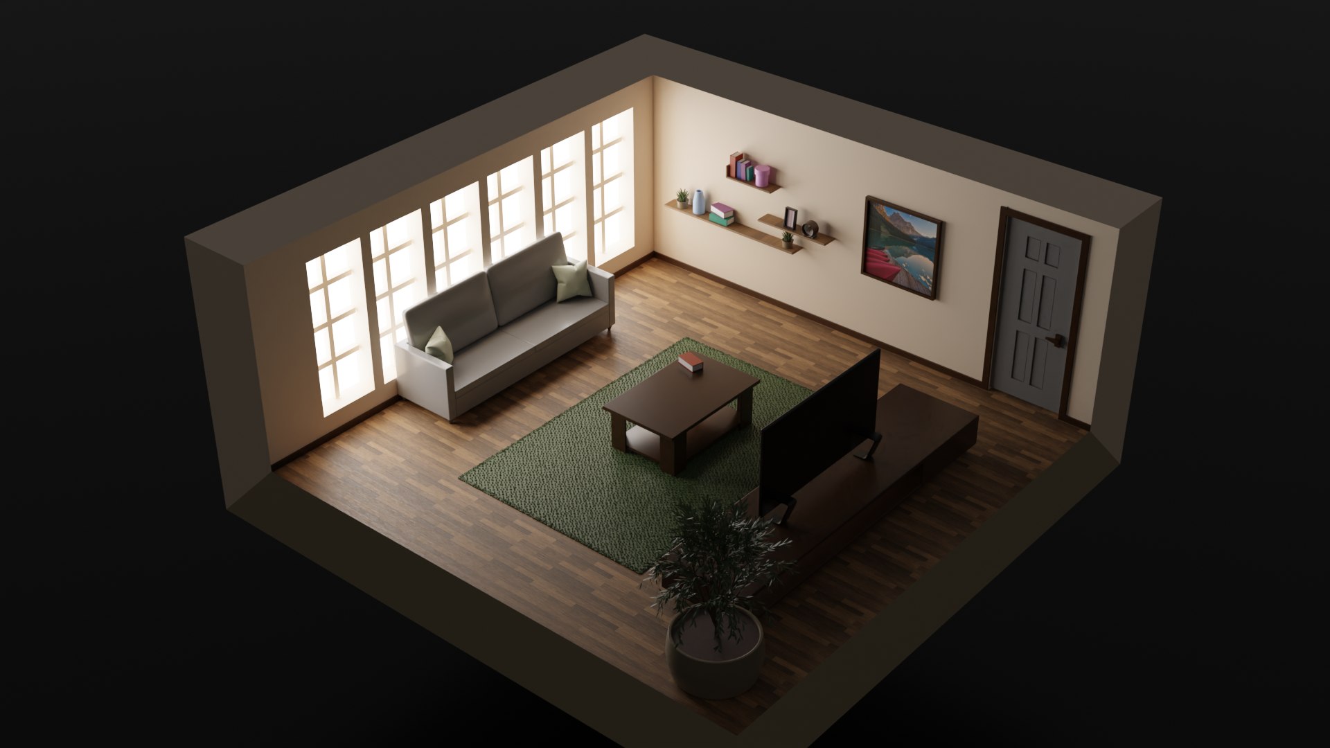 Living Room model 3D 3D - TurboSquid 2015452