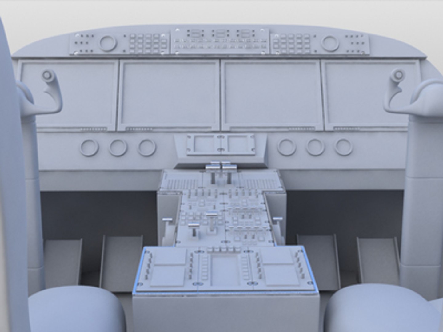 3d Generic Jet Plane Cockpit