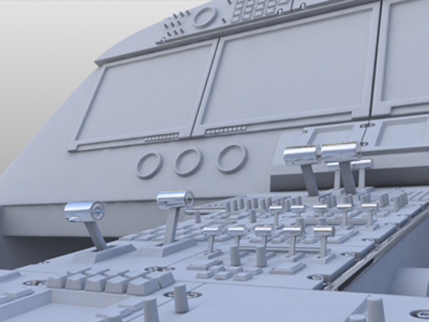 3d Generic Jet Plane Cockpit