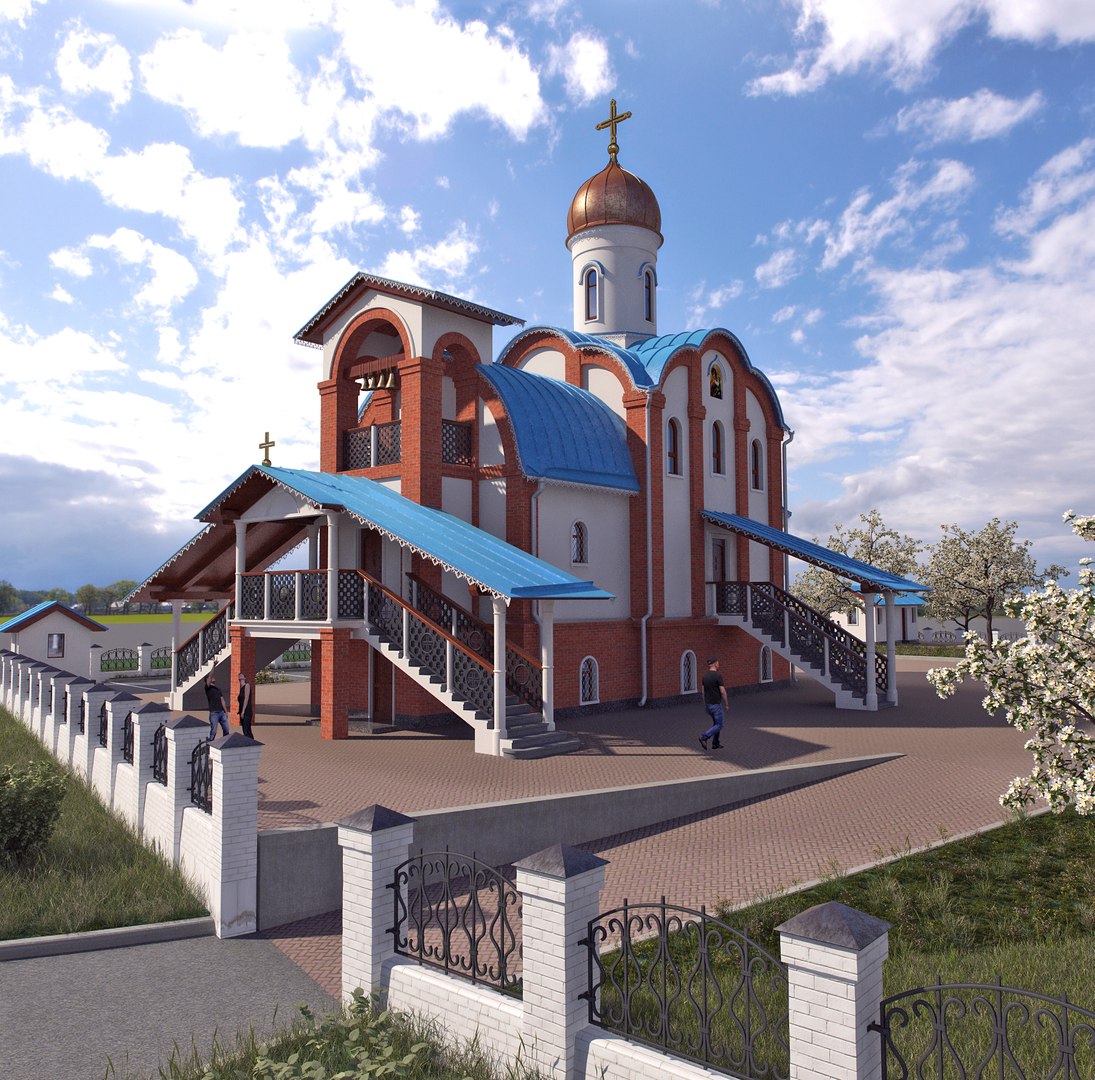 3d Model Of Orthodox Church