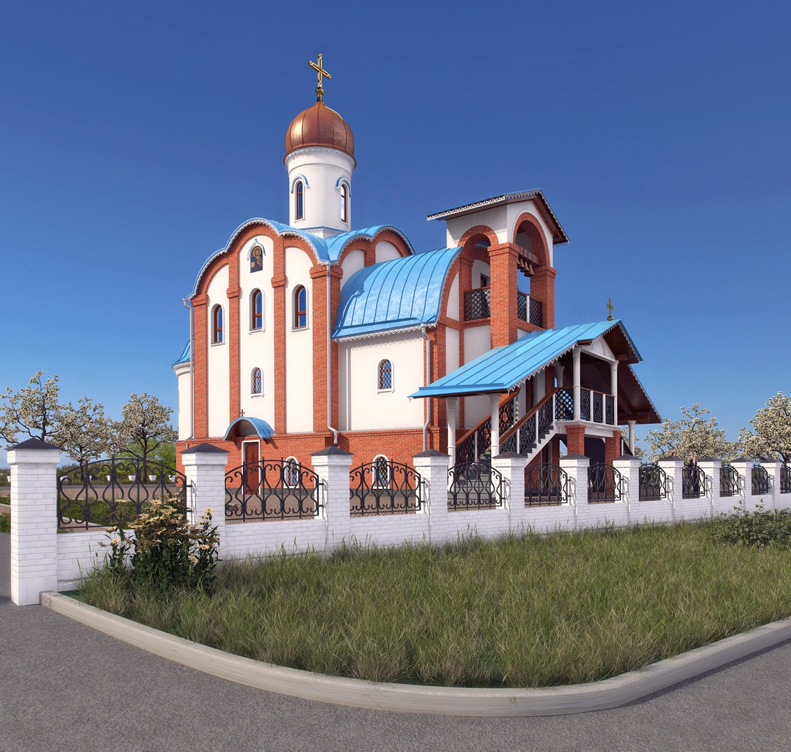 3d Model Of Orthodox Church