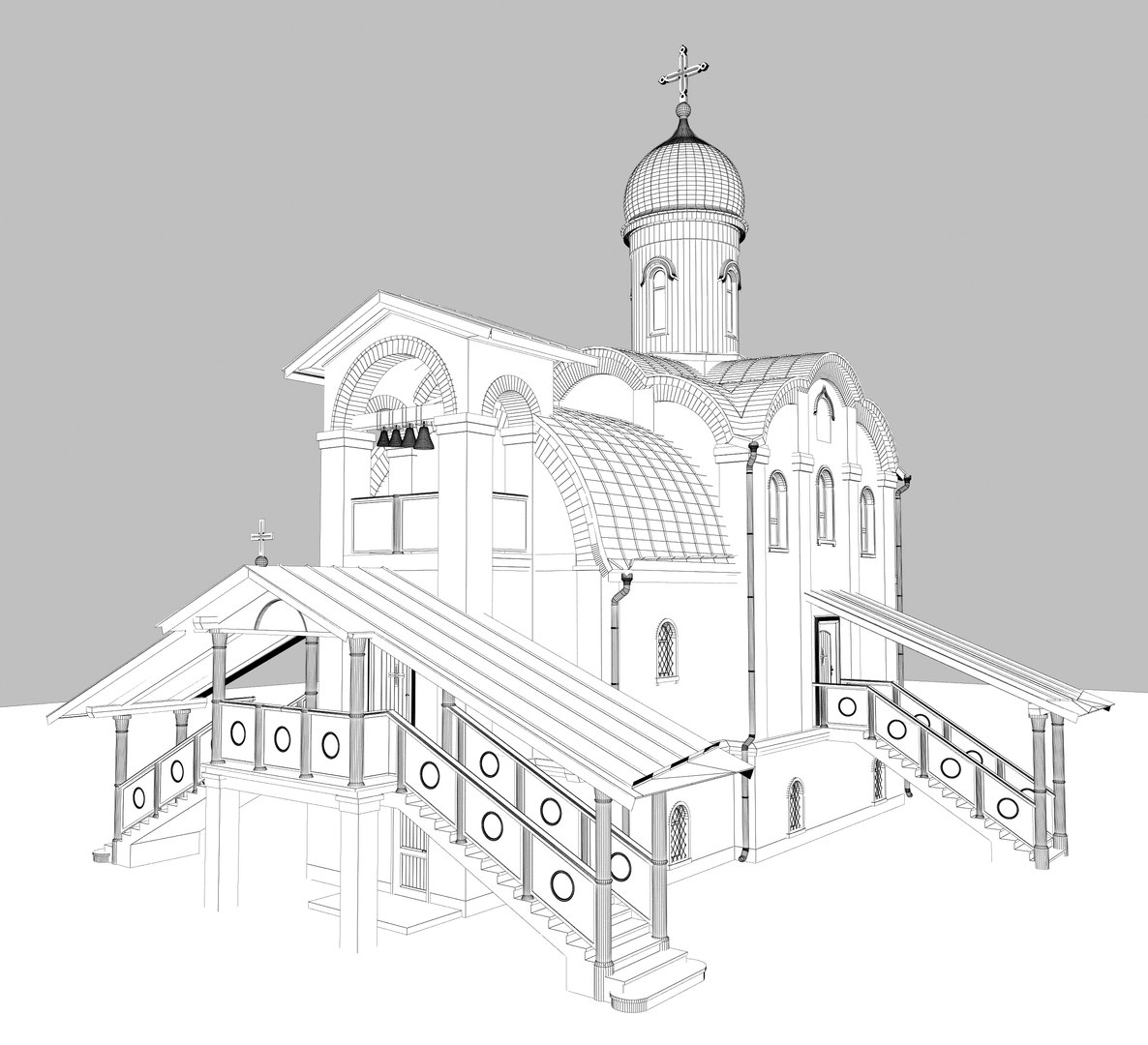 3d Model Of Orthodox Church