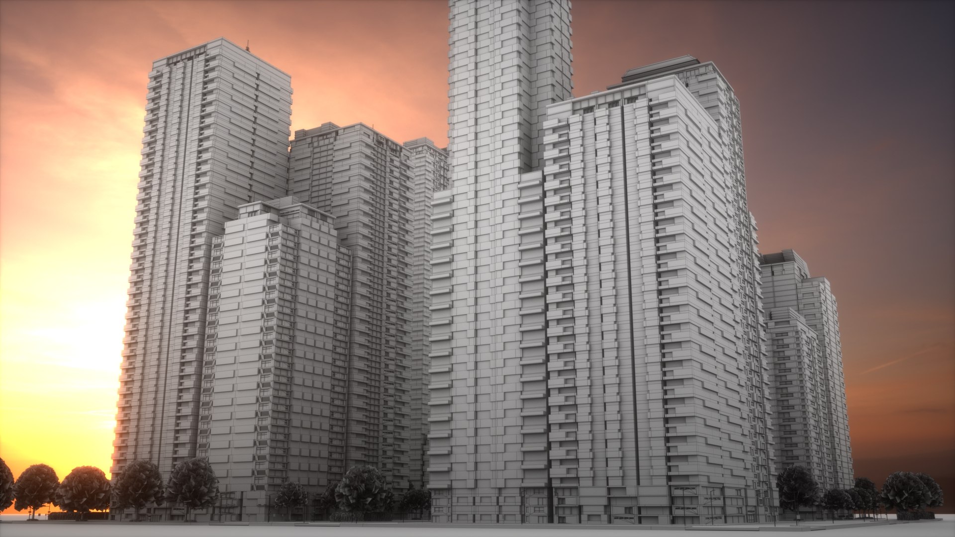 City Block Type B03 Model - TurboSquid 2092333