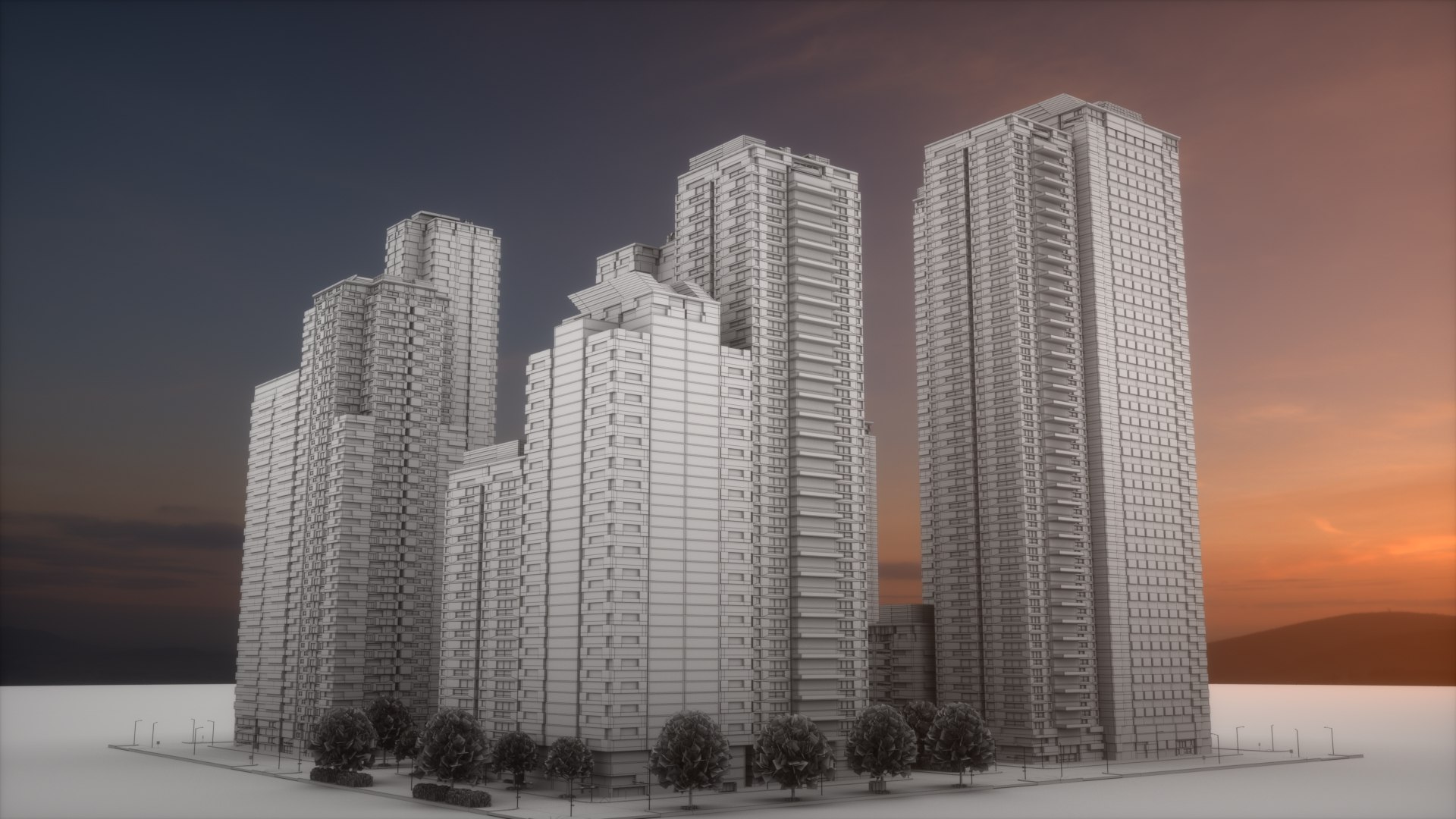 City Block Type B03 Model - TurboSquid 2092333