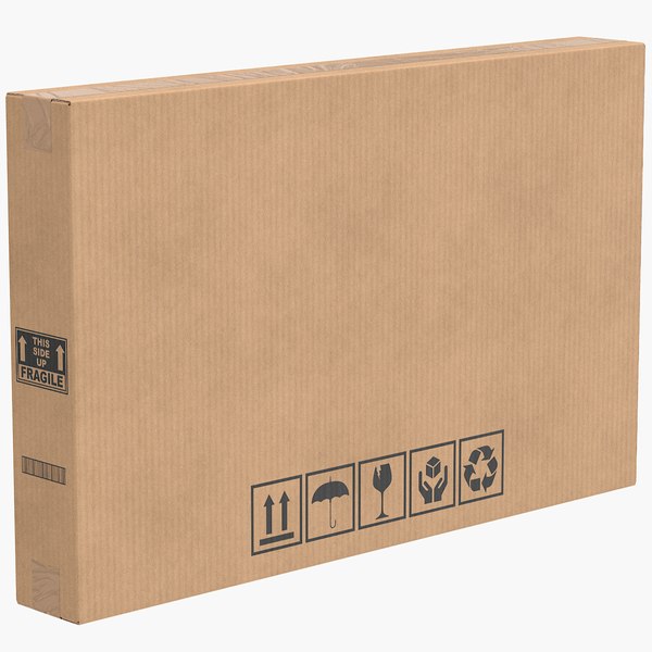 modelo 3d Caja de cartón 7 cerrada V1 - TurboSquid 2287089
