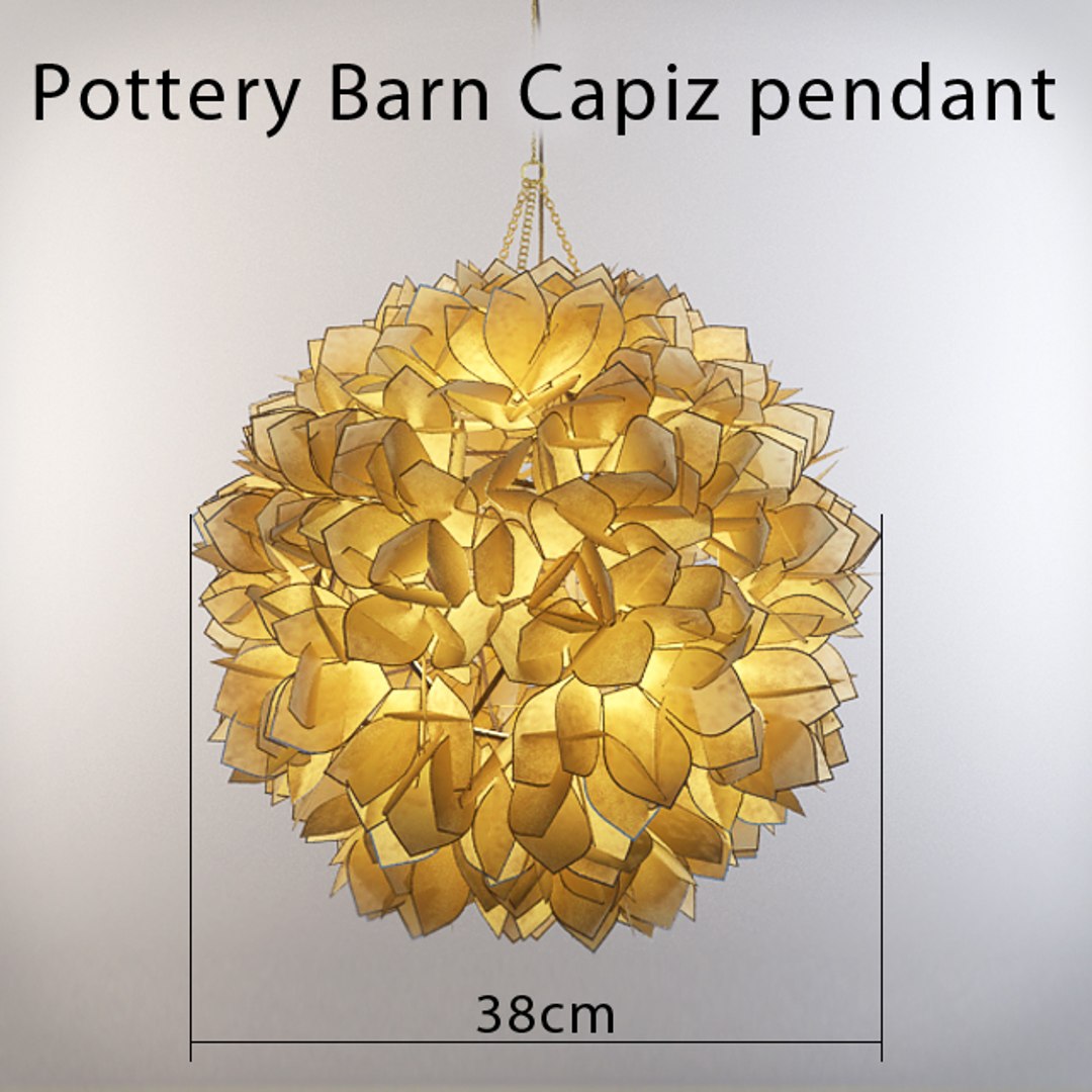 3d pottery barn capiz model